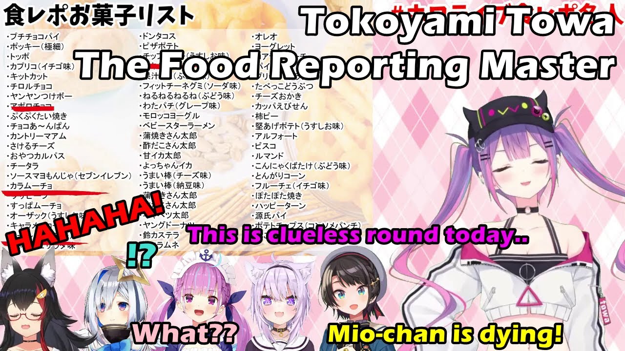 Tokoyami Towa The Food Reporting Master【Hololive English Sub】 - YouTube