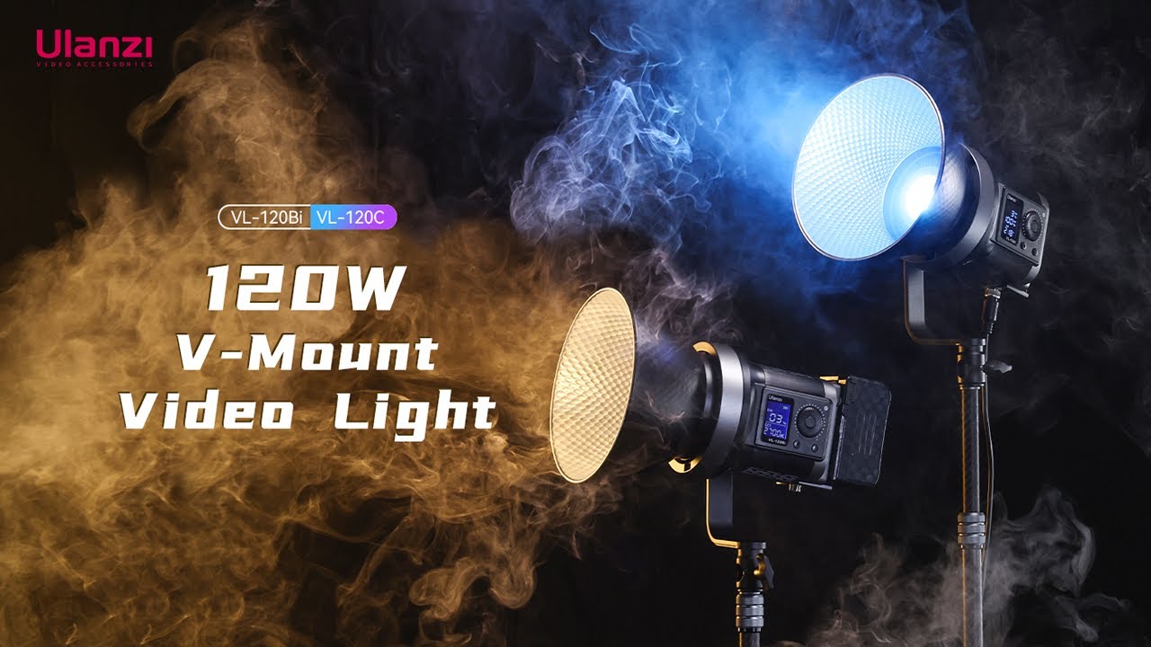 Introducing Ulanzi 120W Bi-color / RGB V-Mount Video Light - YouTube
