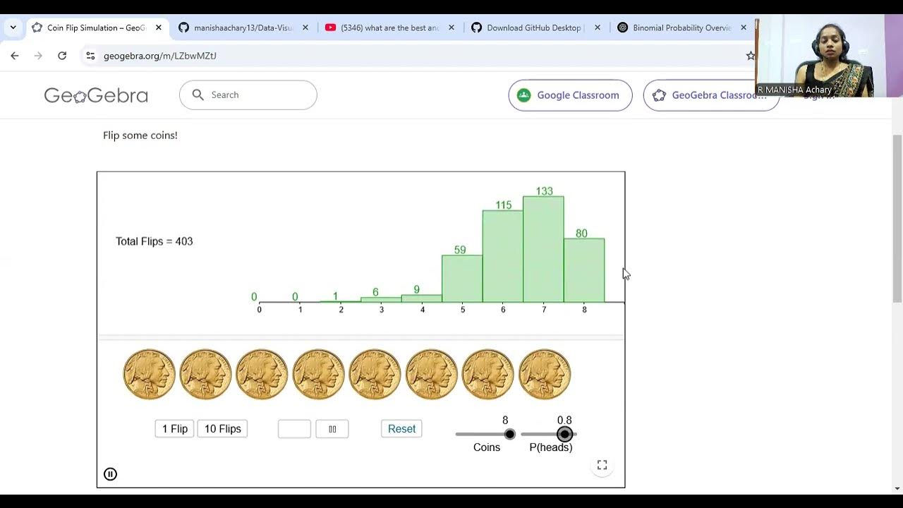 GeoGebra Coin Flip Simulation - YouTube