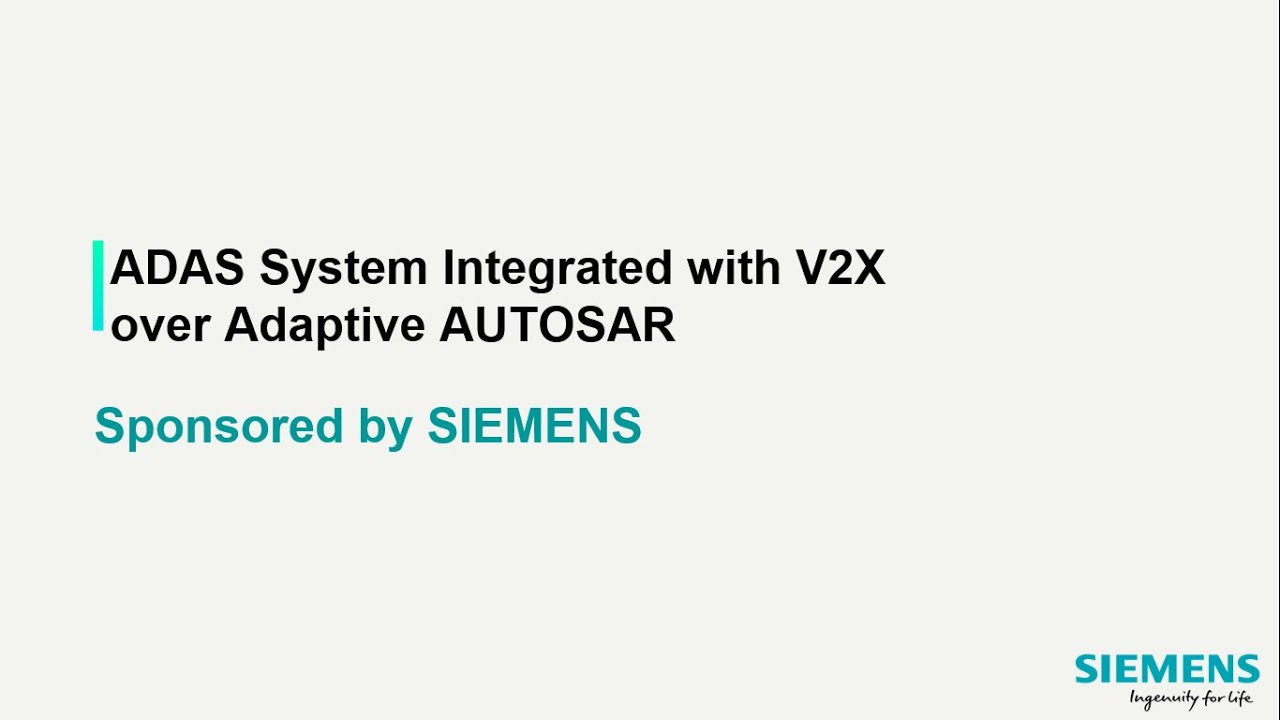 ADAS System Integrated with New Architecture for V2X in Adaptive ...