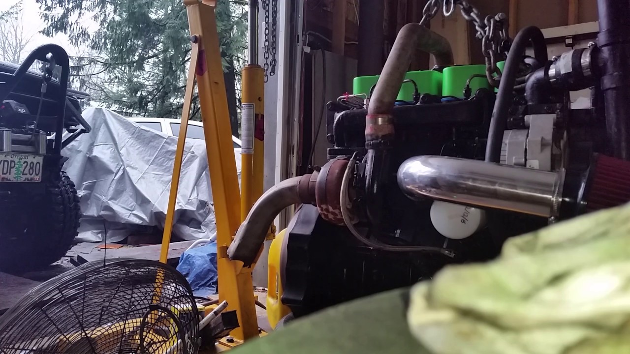 Cummins 4bt Dodge Dakota swap - YouTube