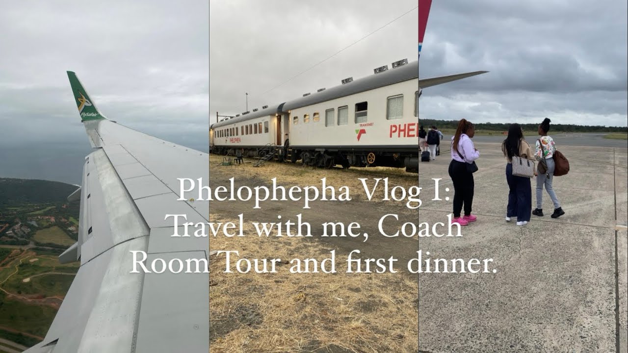 Phelophepha Vlog I: Travel with me, Coach Room Tour and First Dinner ...