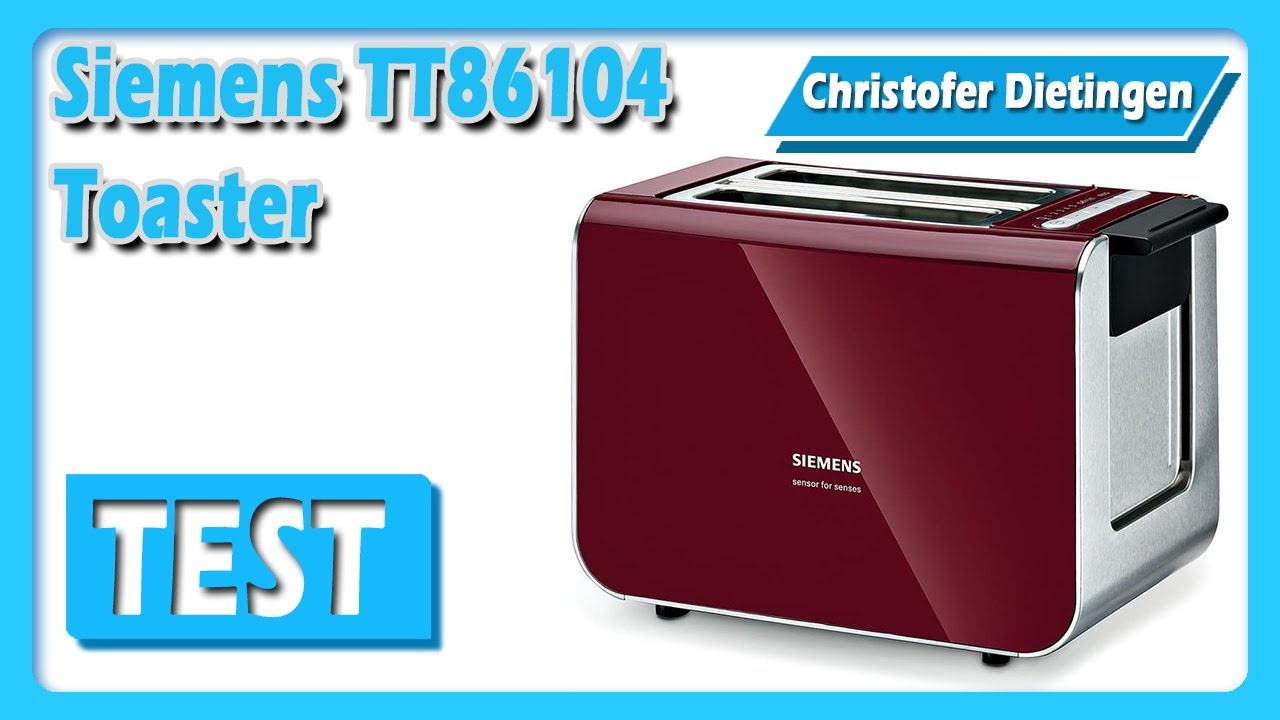 Siemens TT86104 Toaster - YouTube