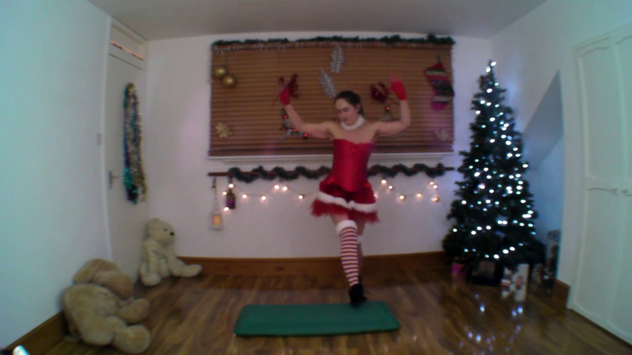 Santa Dance Step Aerobics Workout 4 - YouTube