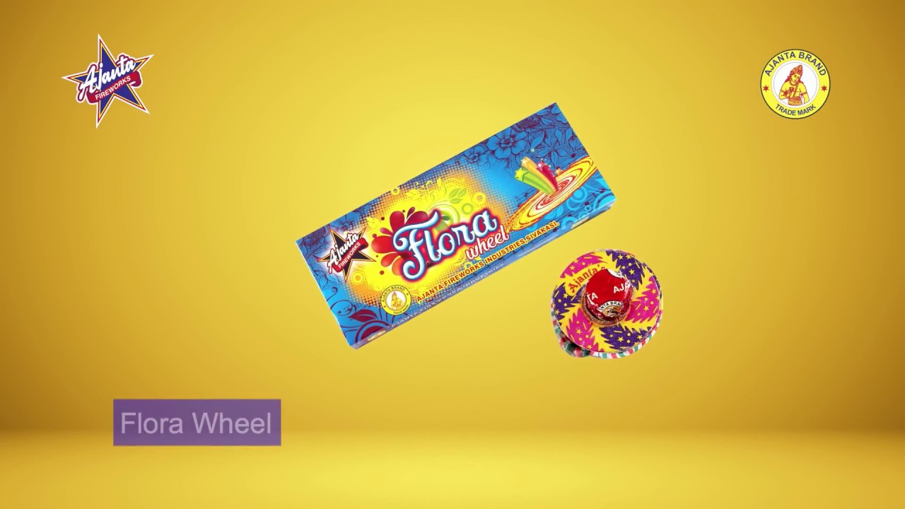 AJANTA FIREWORKS | Flora Wheel - YouTube