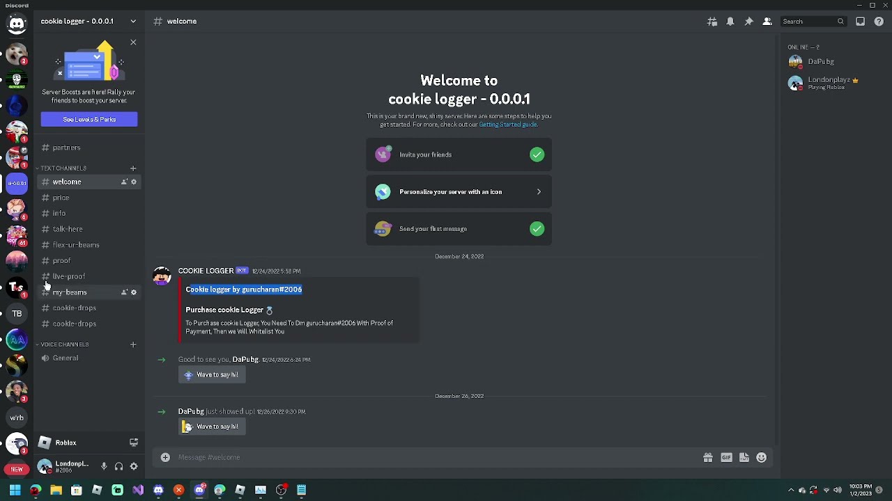 Cookie logger by london playz works good. - YouTube