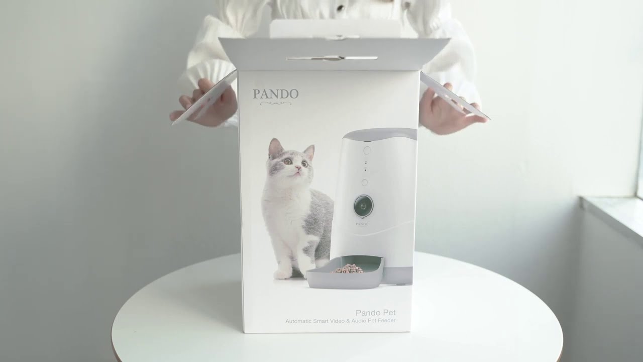 Pando Pet Video Audio Cats & Dogs Smart Feeder - YouTube