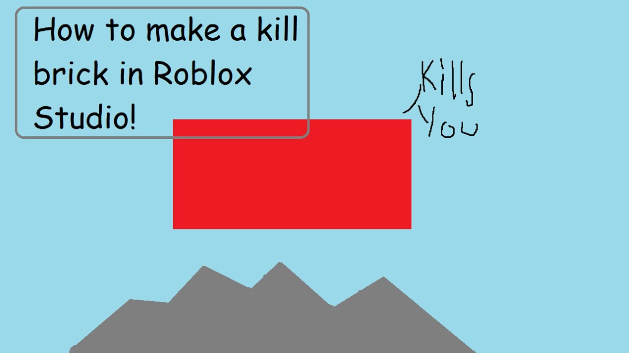 How to make a working Kill Brick in Roblox Studio! - YouTube