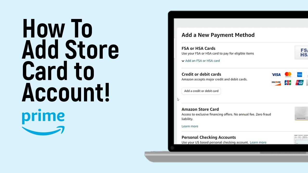 How to Add Amazon Prime Store Card to Account 2024 [easy] - YouTube