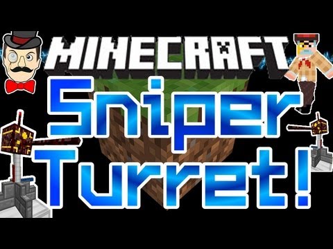 Minecraft Mods - SNIPER TURRET ! Shoot Mobs at 50 Blocks Mod ! - YouTube