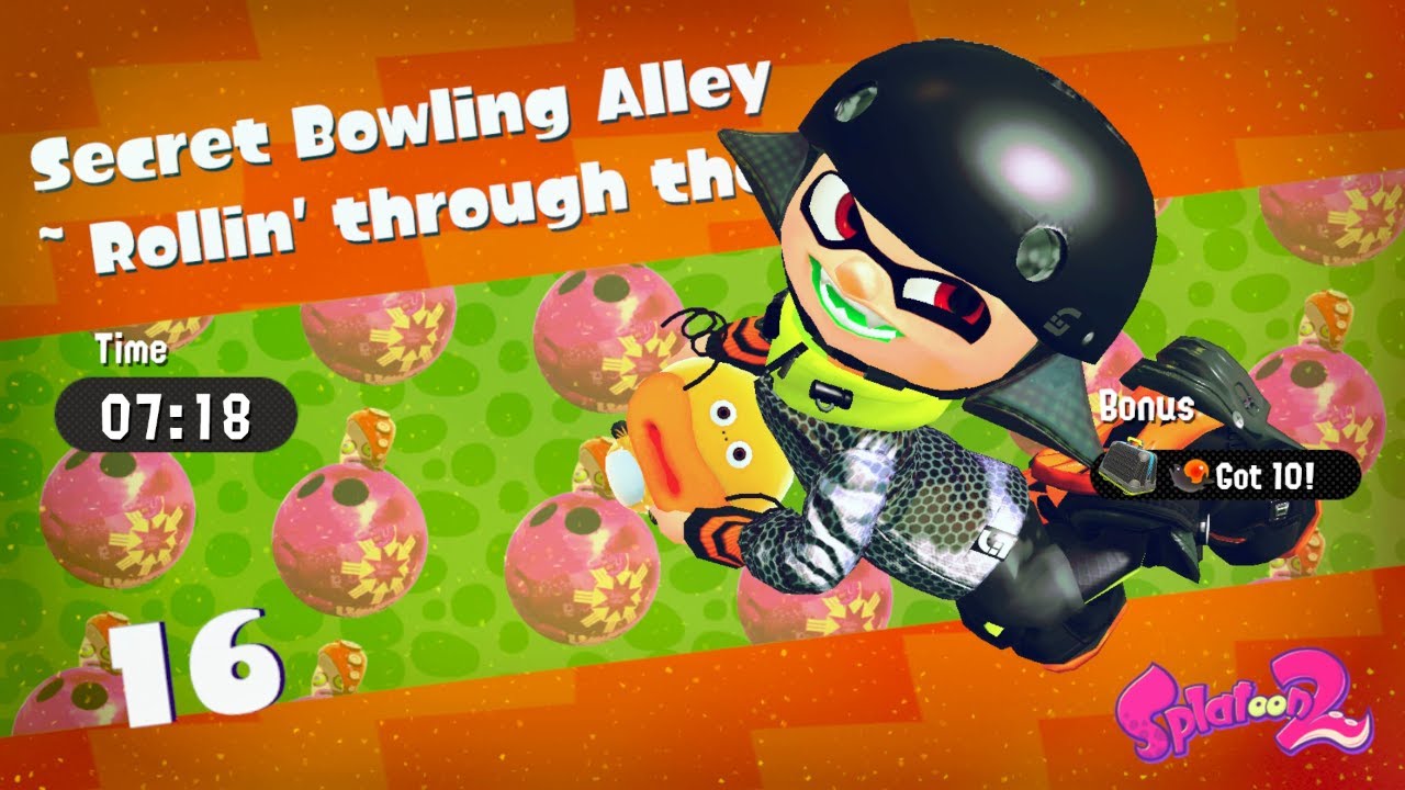 SPLATOON 2 STORY MODE PART 19 SECRET BOWLING ALLEY - YouTube