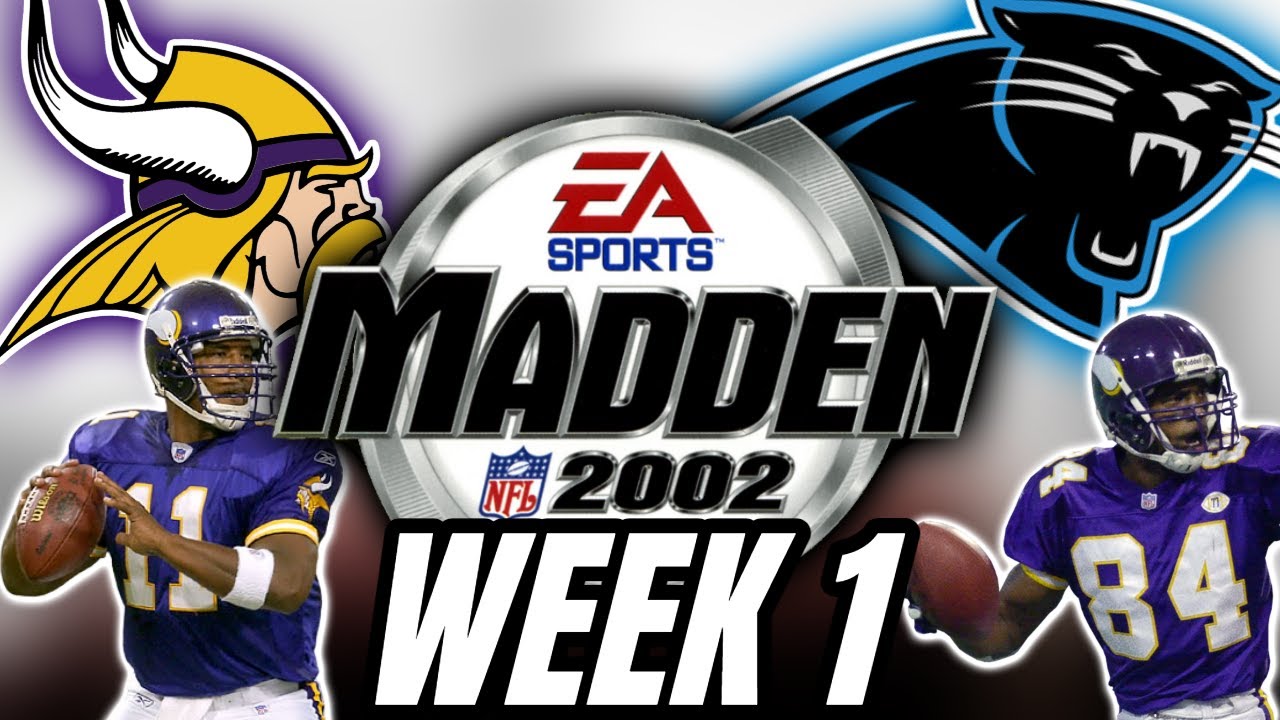 Madden 2002 PS2 Gameplay - Week 1: Carolina Panthers @ Minnesota ...