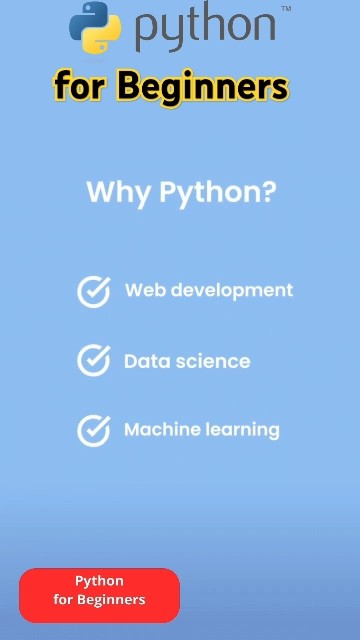 Python For Beginners Shorts Python Pythonforbeginners