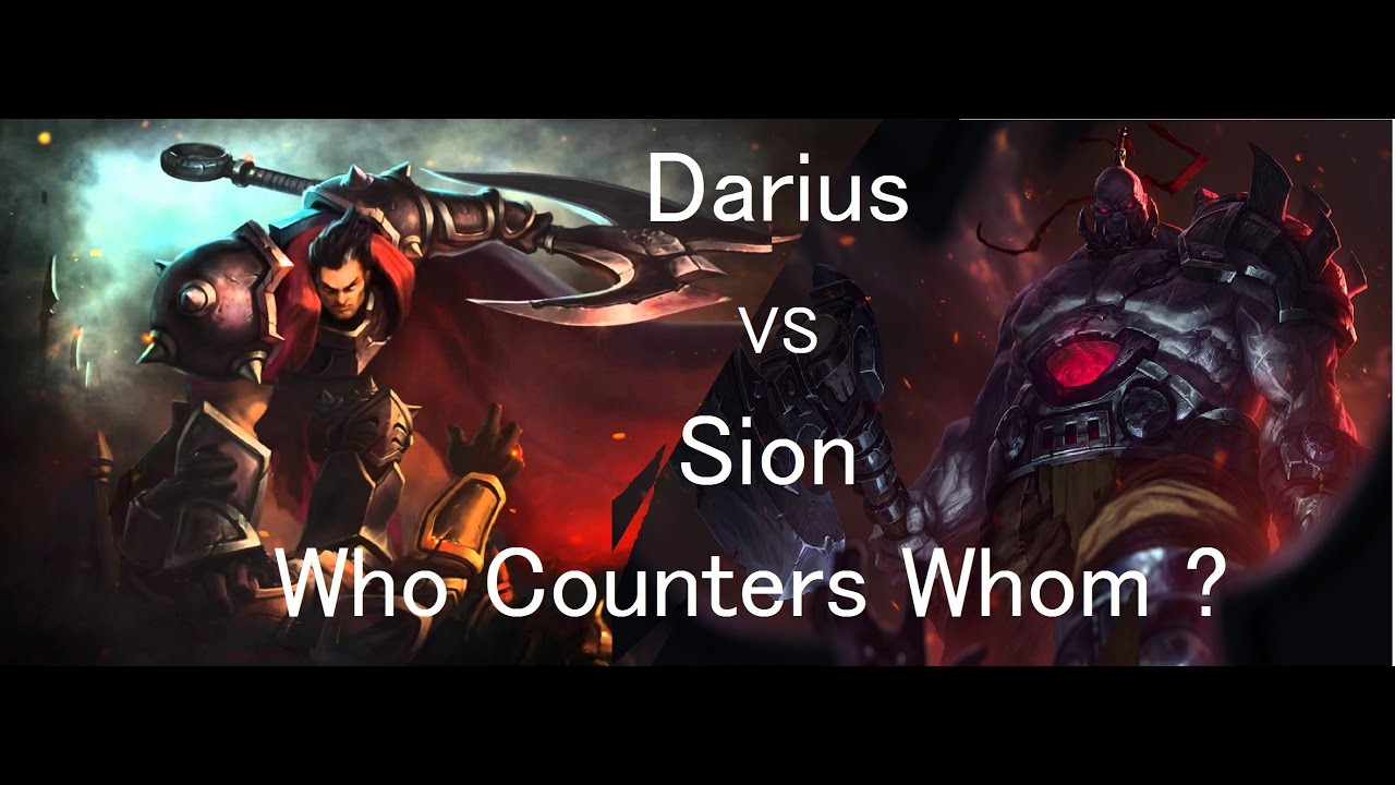 【LOL】Darius Top VS Sion 1 【S7】 - YouTube