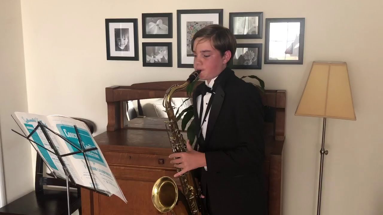 COLIN FREEMAN, tenor saxophone. A. Arensky, "Allegretto" - YouTube