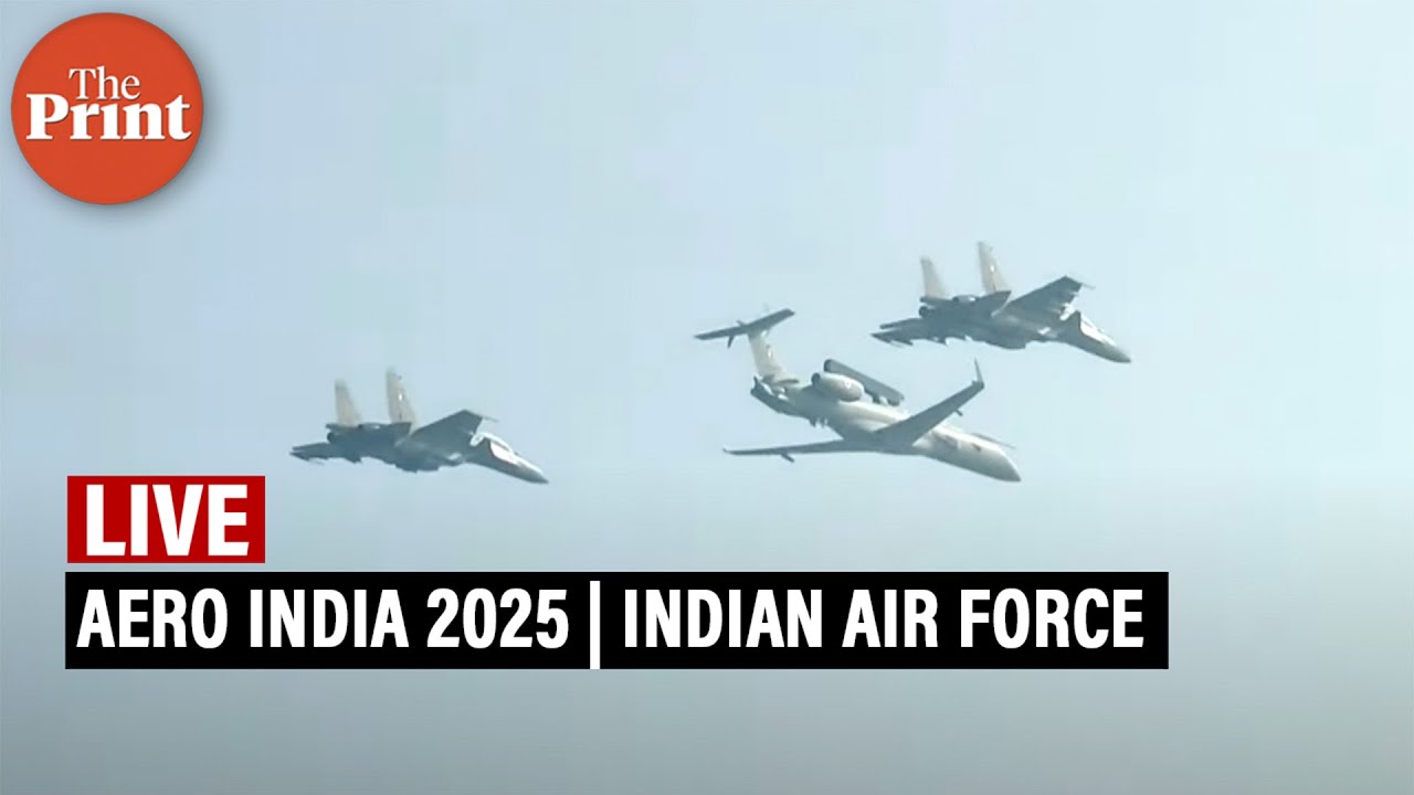 LIVE: Aero India 2025 | Indian Air Force | Air power display ...