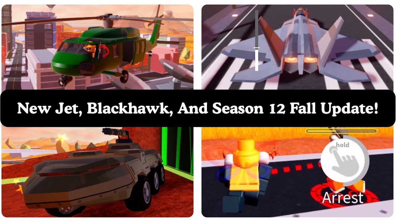 New Season 12 Update ,Fall Map, Blackhawk, And Jet! (Roblox Jailbreak ...