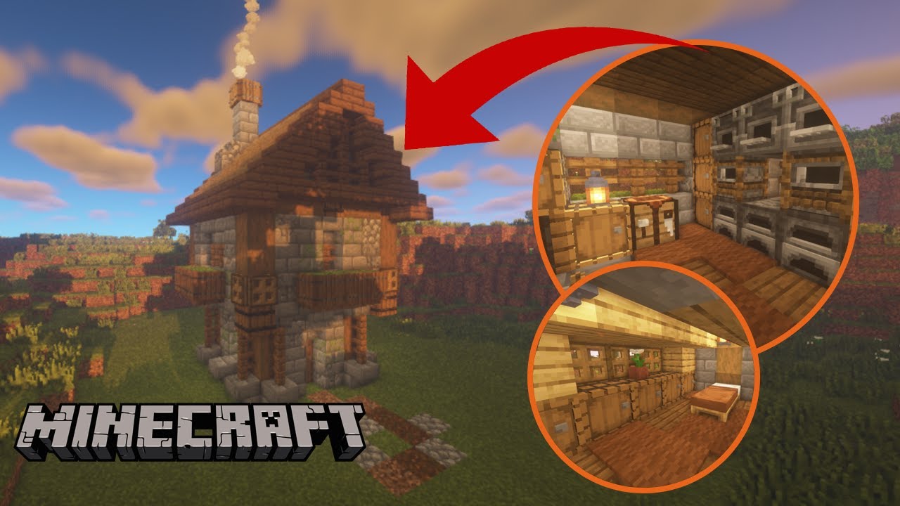 HOW TO BUILD MEDIEVAL STARTER HOUSE | MINECRAFT TUTORIAL - YouTube