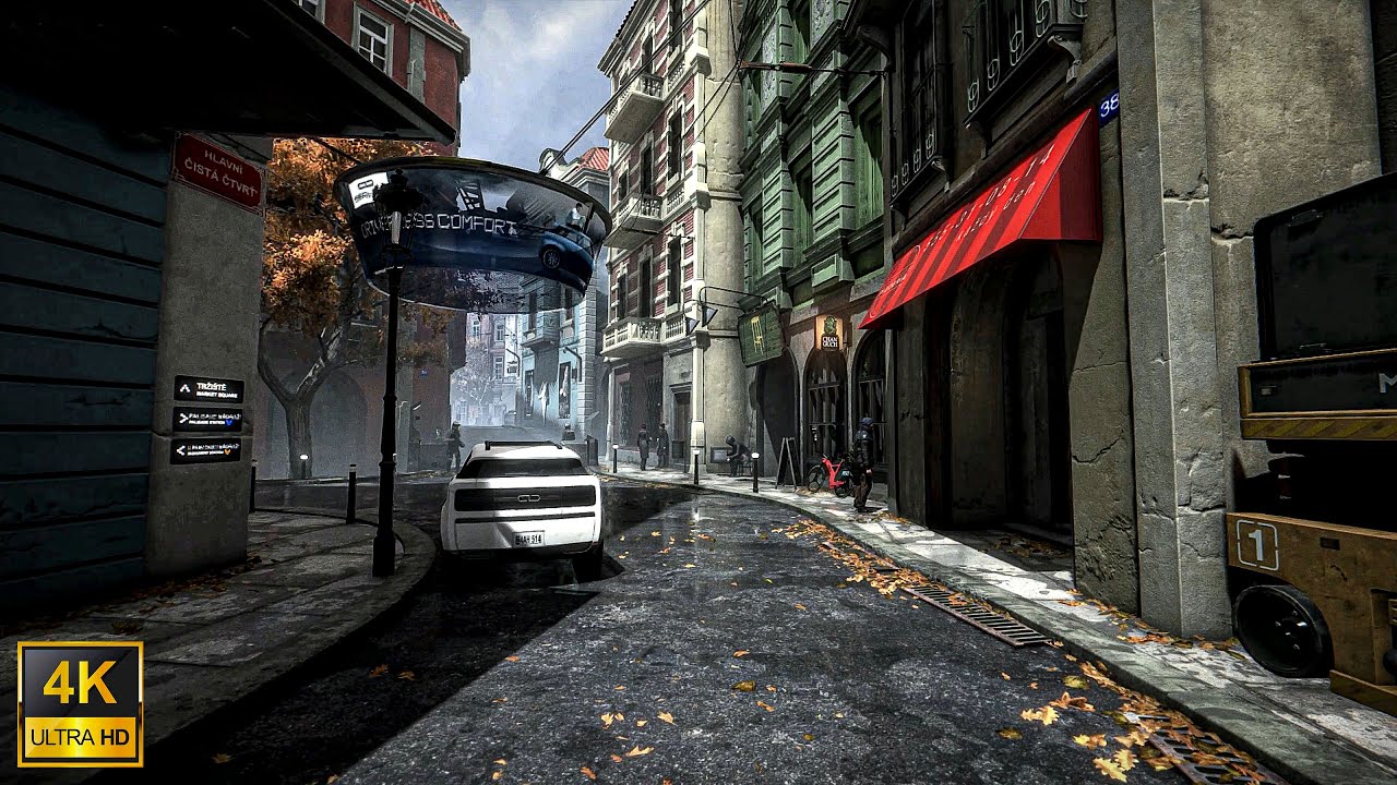 Walk in Prague | Deus Ex: Mankind Divided | Cyberpunk City | 2029 ...