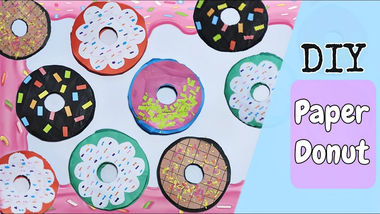 Origami Donut Tutorial 🍩 DIY Paper Donut Making Step-by-Step ...