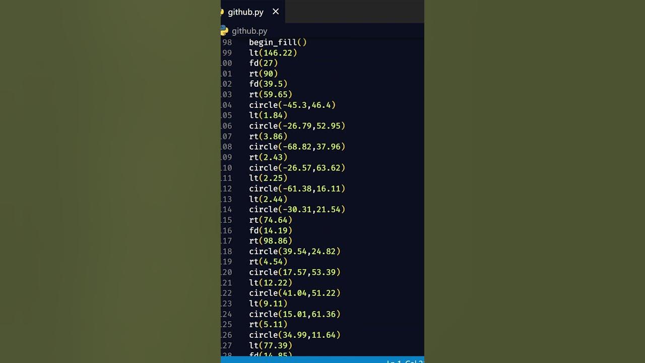 Github Logo Python Turtle Graphics Drawing Youtube