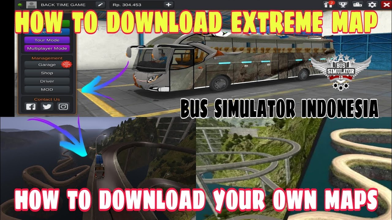 Bus Simulator Indonesia v3.7 _ New Map Mod For Bus | How To Import Your ...