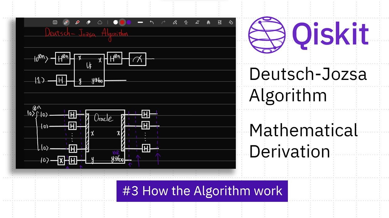 【quantum Computing】deutsch Jozsa Algorithm Mathematical Derivation 3 How The Algorithm Work