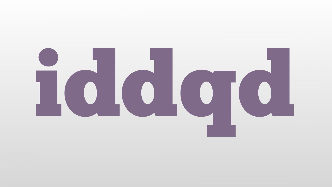 iddqd meaning and pronunciation - YouTube
