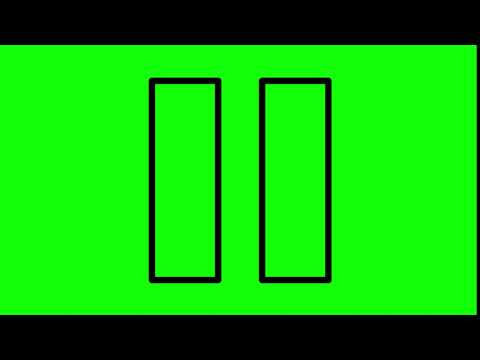 Animated Pause Icon on Green Screen With Pop-up Sound - YouTube