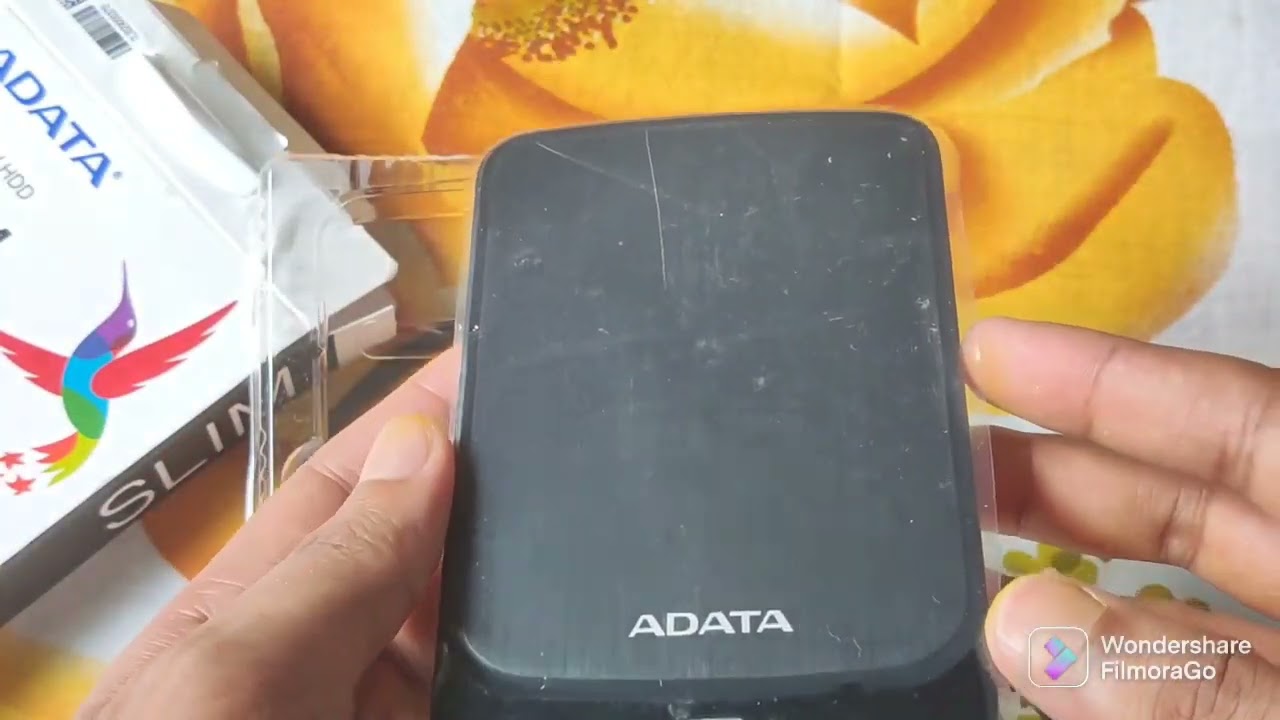ADATA HV320 2TB Slim Compact Portable External HDD Unboxing!!! - YouTube