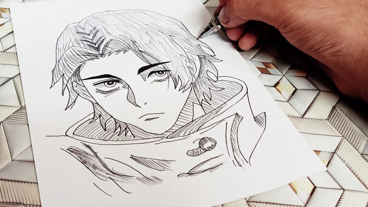 How to Draw Yuta Okkotsu from Jujutsu Kaisen | How to draw anime step ...
