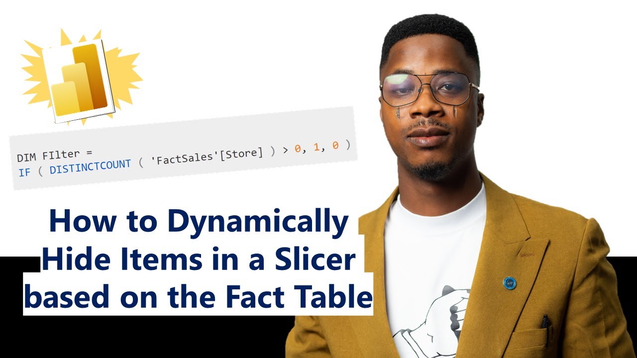 How to Dynamically Hide Items in a Slicer based on the Fact Table - YouTube