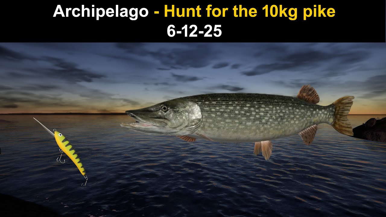 Russian Fishing 4, Archipelago - Hunt for the 10kg pike 6-12-25 - YouTube