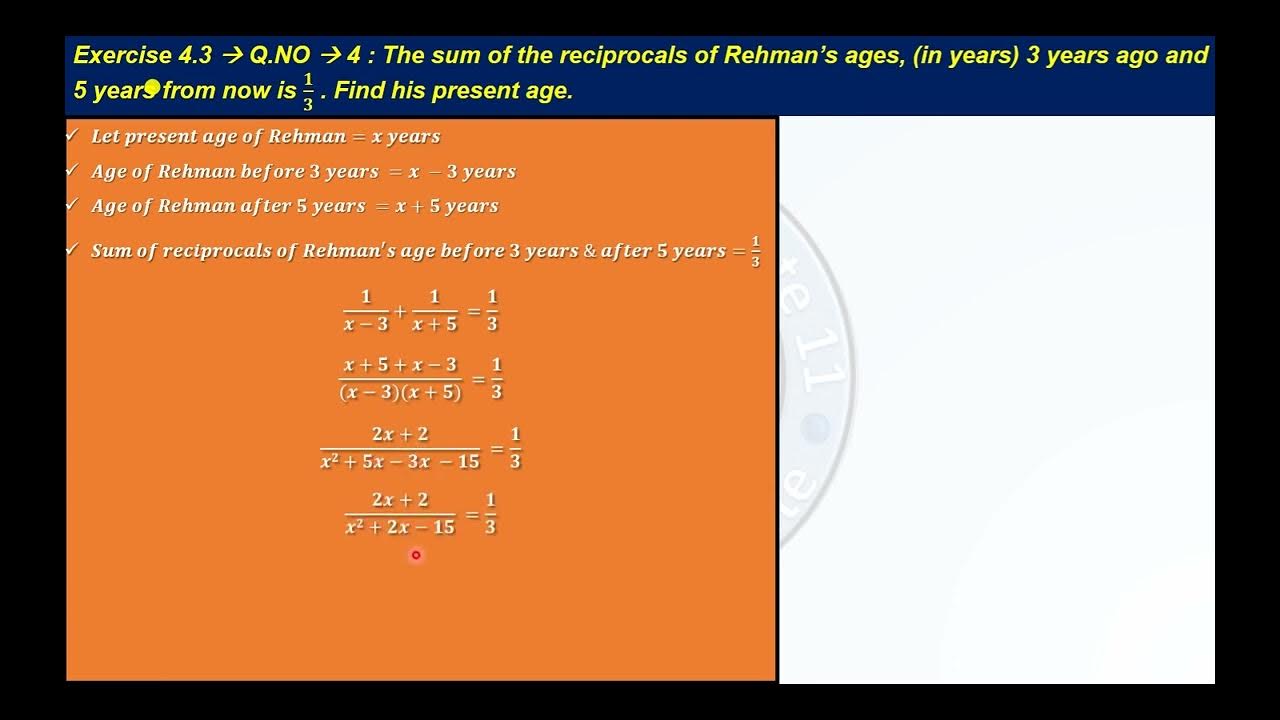 10th maths chap 4 part 4 - YouTube