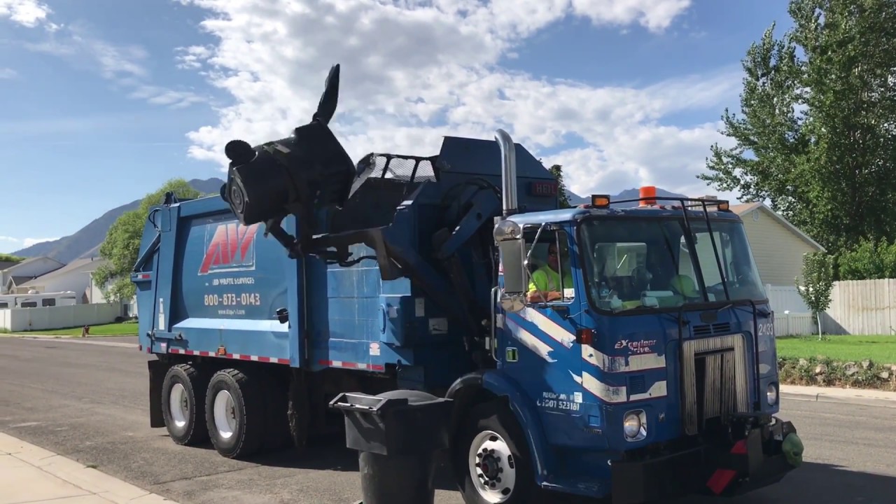 Allied Waste Heil 7000 Garbage Truck - YouTube