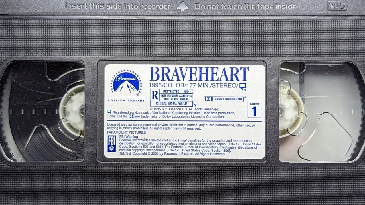 Braveheart VHS Pre-Show - YouTube