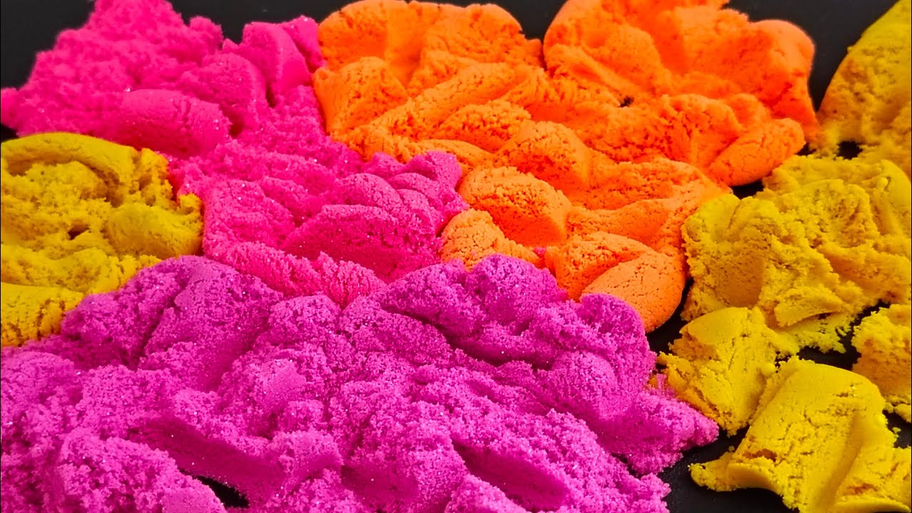 Kinectic Sand cutting #magicsandasmr - YouTube