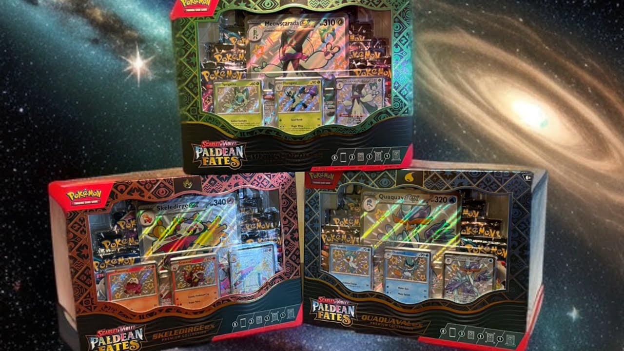 Opening Paldean Fates Premium Collection Box. The Pull Rates on These ...