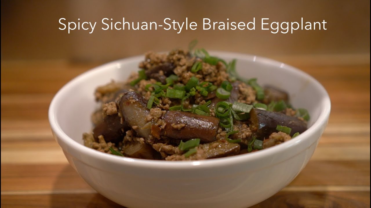[ASMR] Spicy Sichuan-Style Braised Eggplant | Yu Xiang (Fish Fragrant ...