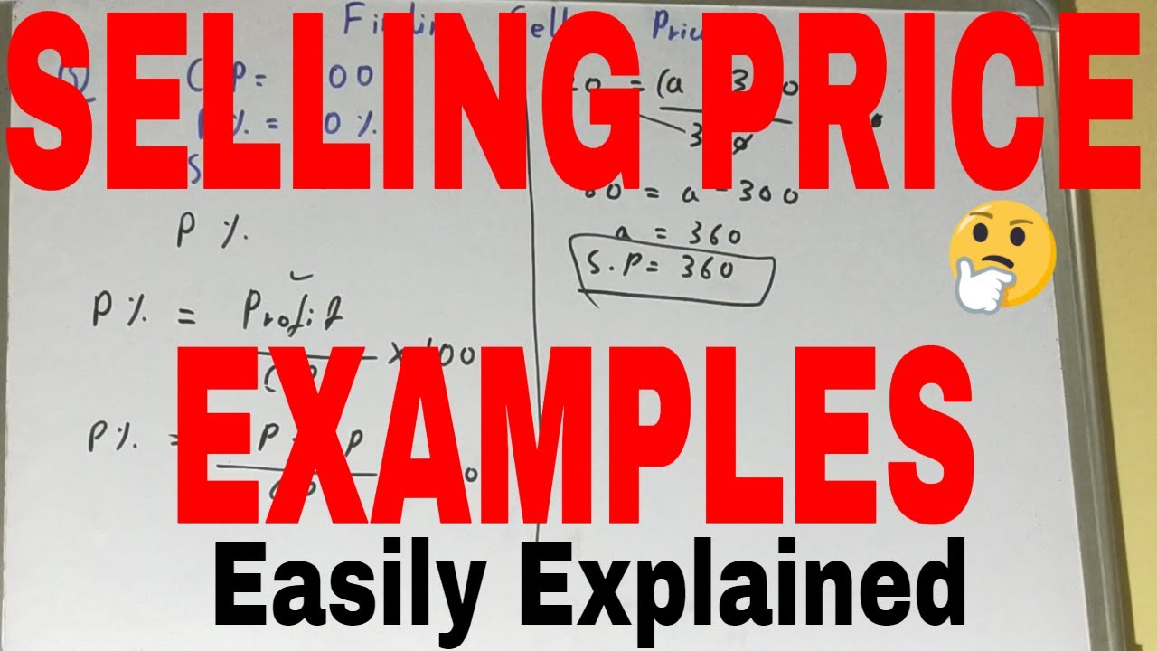 How To Find Selling Price Finding Selling Price Selling Price Examples how-to-find-selling-price-finding-selling-price-selling-price-examples