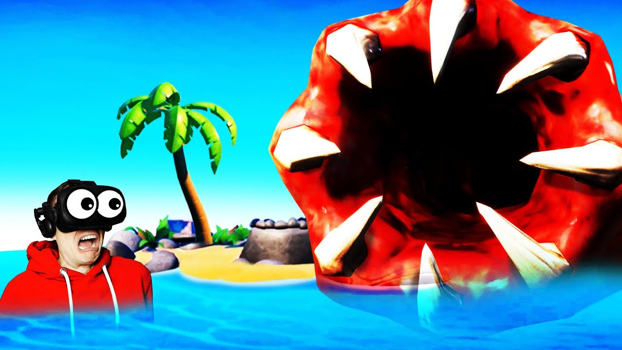 Surviving From GIANT WORM On REMOTE VR ISLAND - YouTube