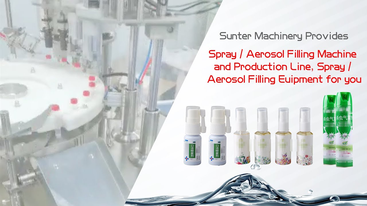 Aerosol Filling Production Line | Spray Filling Machine | Sunter ...