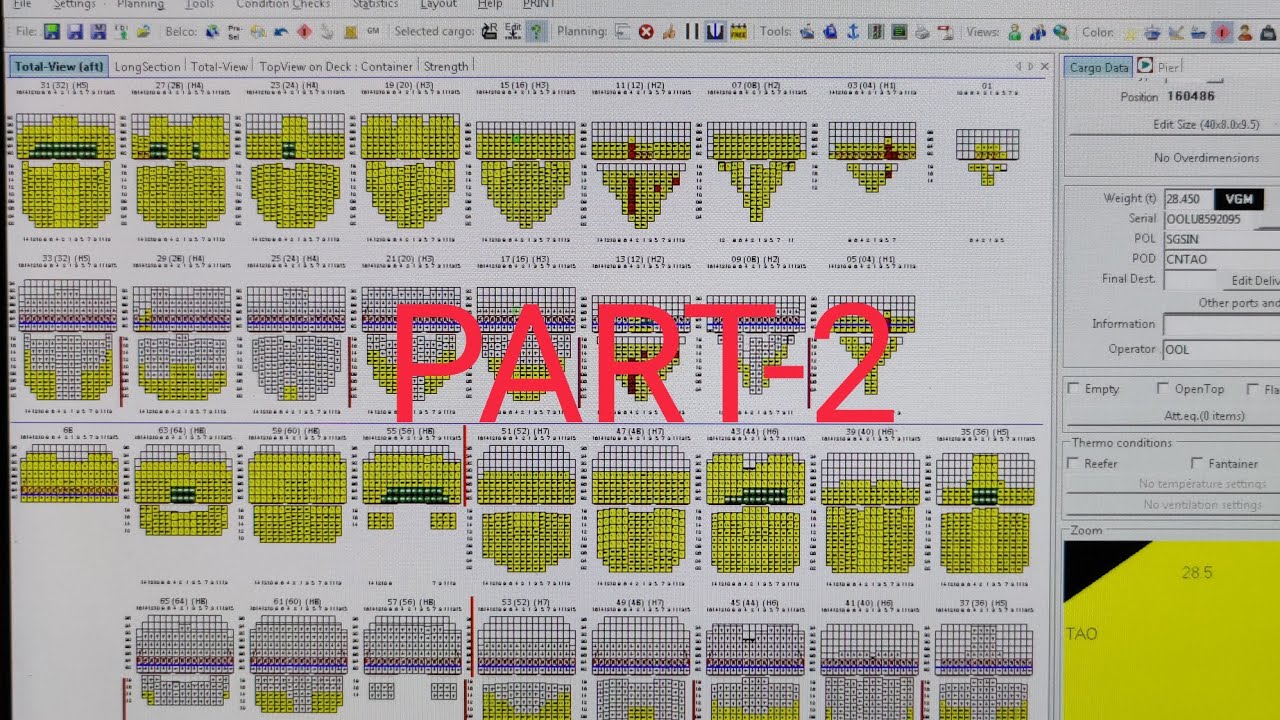 SEACOS MACS3 PART 2 INTERSCHALT LOADICATOR, CONTAINER CARGO LOADING SOFTWARE #cargo #container ...