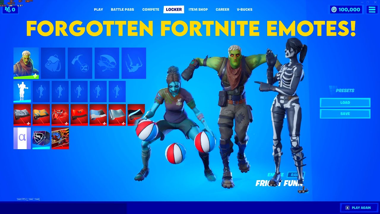 Fortnite FORGOTTEN EMOTES! (Fortnite Battle Royale) - YouTube