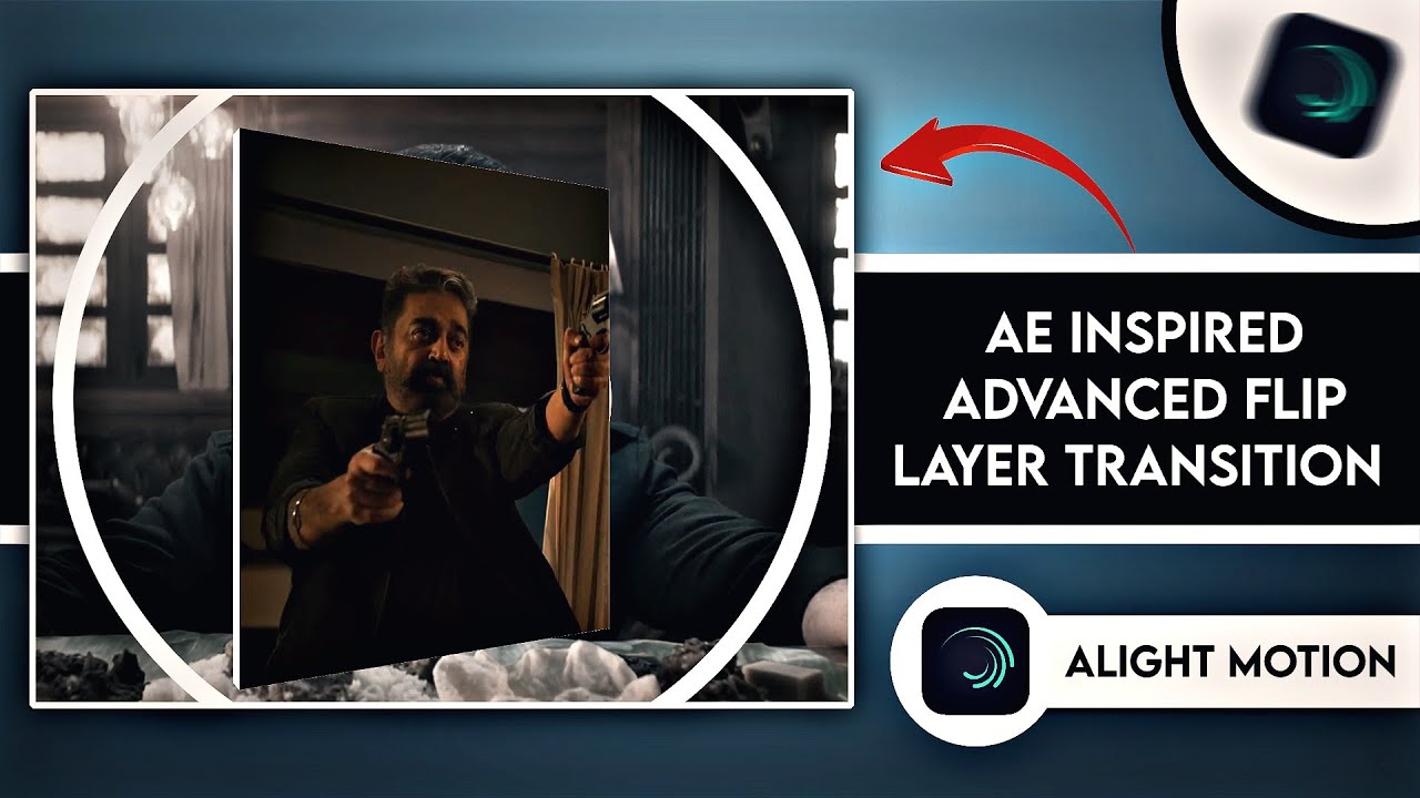 AE INSPIRED ADVANCE FLIP LAYER TRANSITION ALIGHT MOTION | DARK EFX - YouTube
