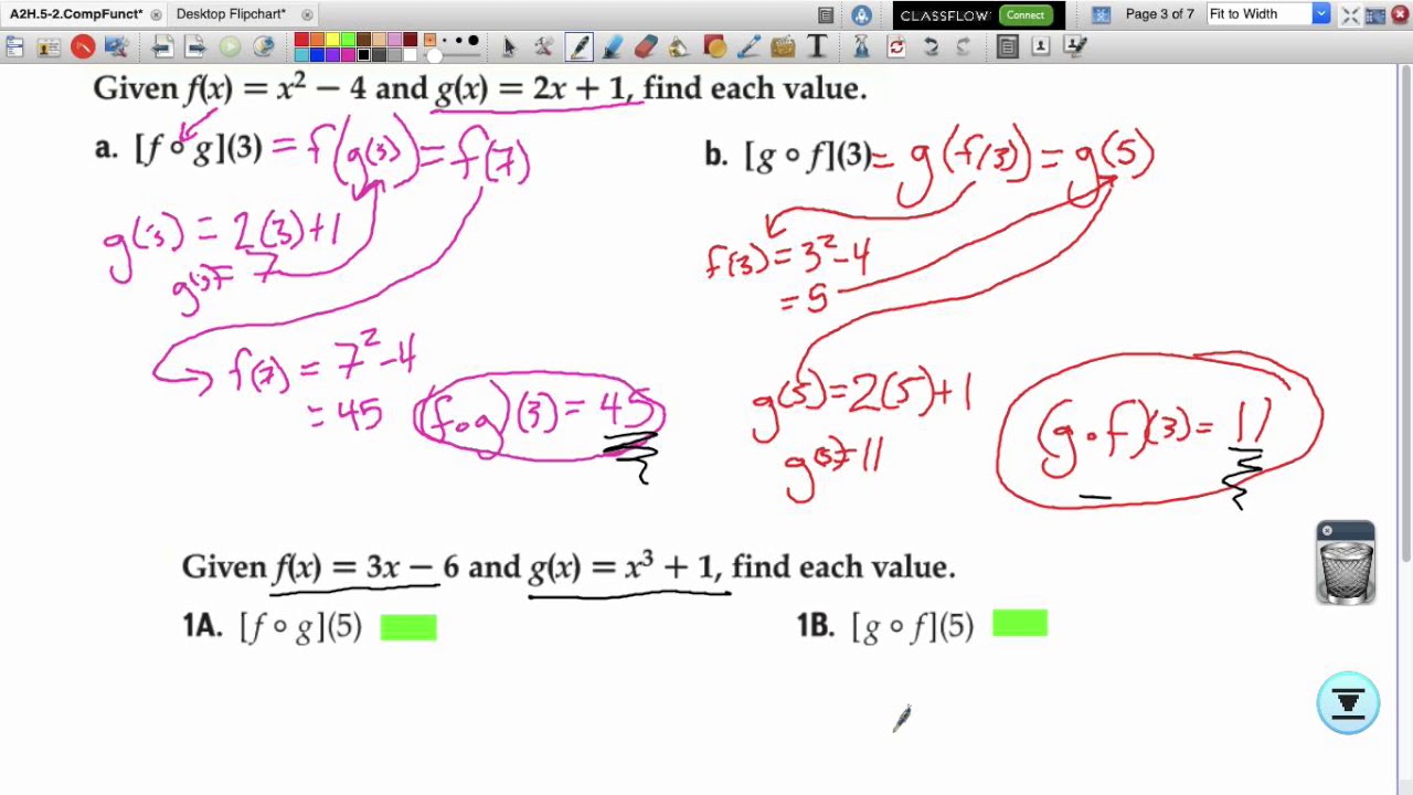 Algebra 2 5 2 Composition Of Functions YouTube algebra-2-5-2-composition-of-functions-youtube