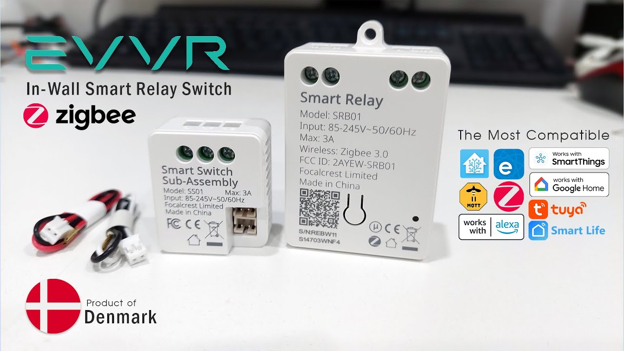 EVVR In-⁠Wall Smart Relay Switch (Zigbee version) - YouTube