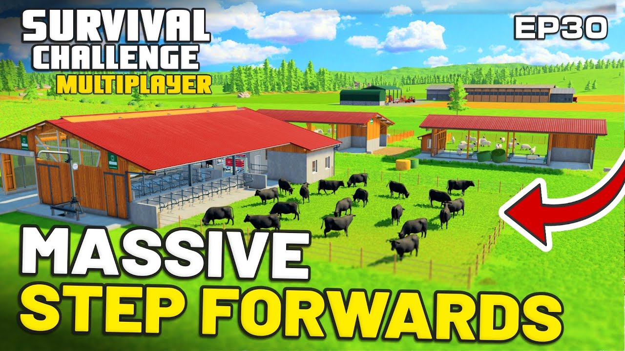 MASSIVE STEP FORWARDS! | Survival Challenge Multiplayer | FS22 - Episode 30 - YouTube