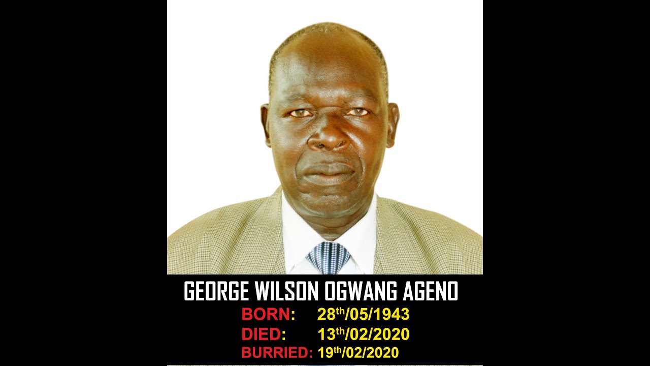 The Late GEORGE WILSON OGWANG AGENO KOLE DISTRICT COUNCILLOR WHO OF ...