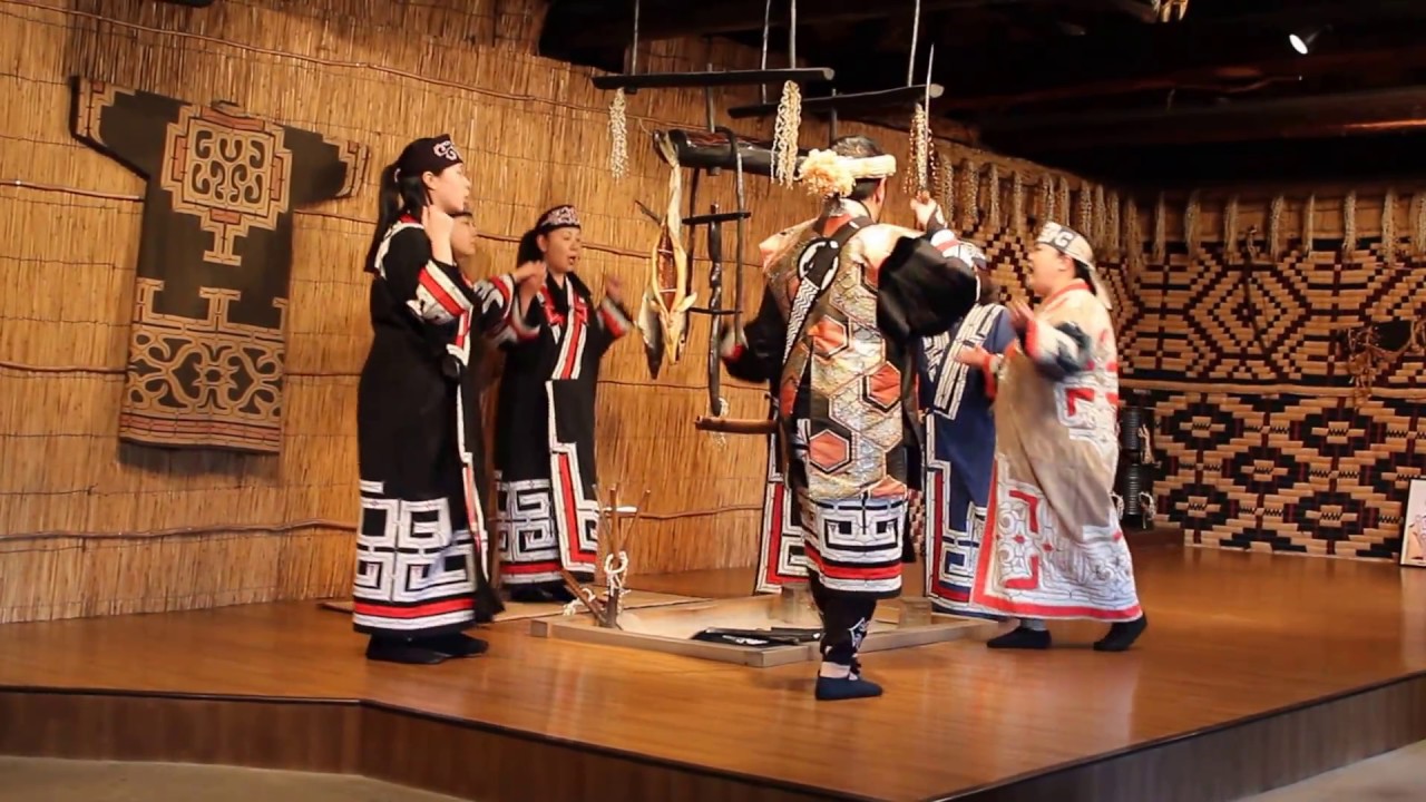 Ainu folk museum. Ainu ancient dance "Iomante Rimse".【アイヌ民族博物館 アイヌ古式舞踊 ...